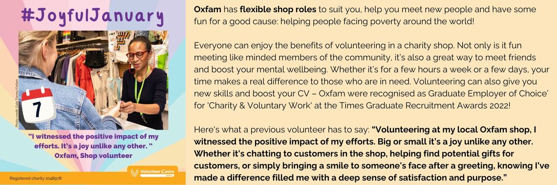 Joyful January is back for 2024 - Week 1 - Volunteer Centre Sutton